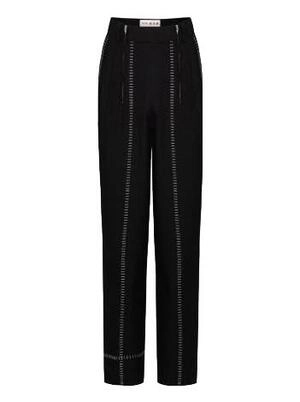PCFG Daydreamers Striped Zip-detailed Trousers - Grey