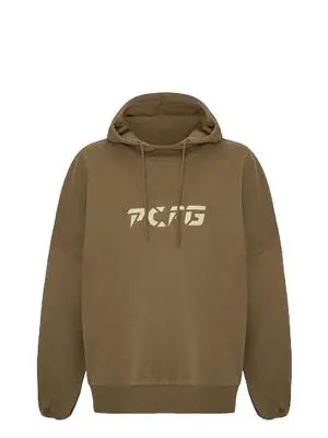 PCFG Cotton Oversized Hoodie - Brown