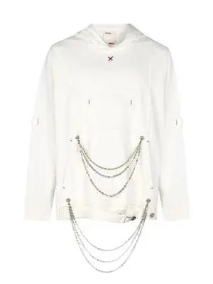 PCFG Free Heaven Chain Hoodie - White