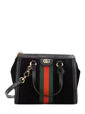 Gucci Ophidia Top Handle Small Tote Satchel - Black