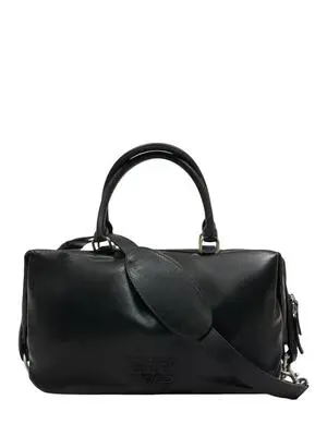 MARGESHERWOOD Dumpling Smooth Leather Shoulder Bag - Black