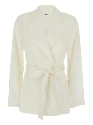 P.a.r.o.s.h Tie-waist Jacket - White