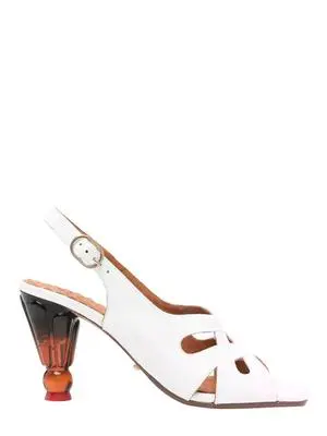 Chie Mihara Utrile Cut-out Heeled Sandals - White