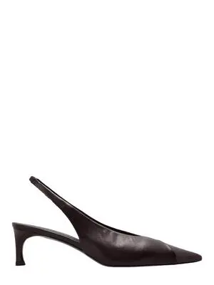 Remain Birger Christensen Cap-toe Slingback Pumps - Brown