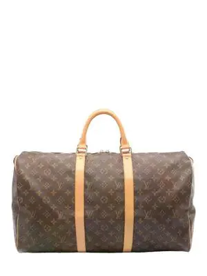 LOUIS VUITTON 2001 Monogram Keepall 50 Travel Bag - Brown