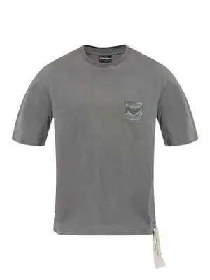 Emporio Armani Logo-patch T-shirt - Grey