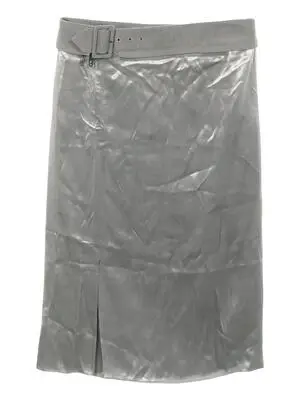 Fendi 2010 Belted Skirt - Grey