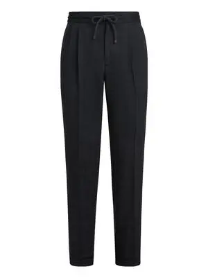 Brunello Cucinelli Trousers With Drawstring And Pleats - Anthracite