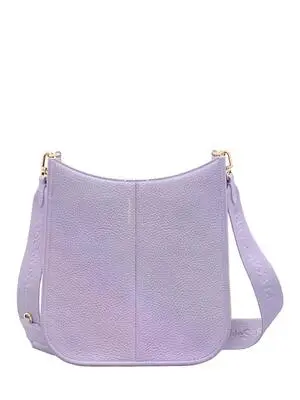 MAISON DE SABRE Leather Crescent Cross Body Bag - Purple
