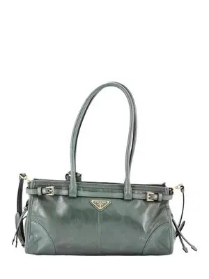 Prada Bonnie Vitello Shine Medium Crossbody Bag - Green