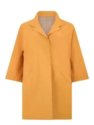 MOORER Oversized Straight Cut Coat - Orange