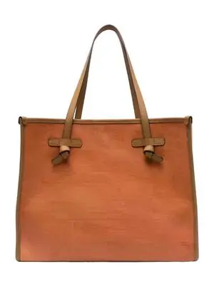 GIANNI CHIARINI Marcella Tote Bag With Tie Detail - Orange