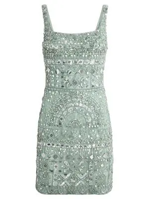 Zuhair Murad Embellished Mini Dress - Green