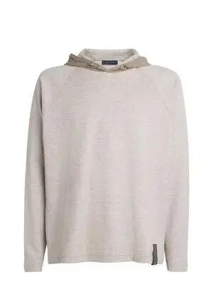 Sease Wool-cotton Raglan Hoodie - Beige