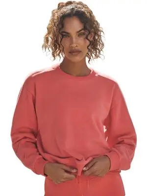 Vuori Sedona Seams Crew Neck T-shirt - Bright Coral