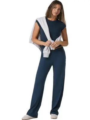 Vuori Halo Modern Straight Leg Pant - Blue Coast Heather
