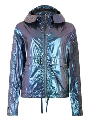 MOORER Hooded Zip Jacket - Blue