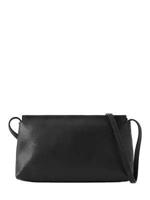 THE ROW Rene Textured-leather Shoulder Bag - Black