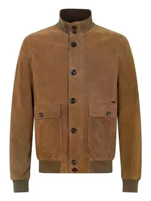 MOORER Carlos-urp Bomber Jacket - Brown