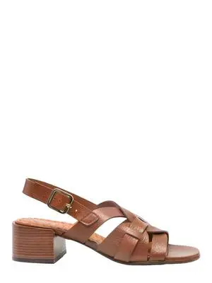 Chie Mihara Leather Sandals - Brown