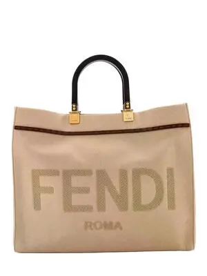 Fendi Sunshine Shopper Medium Tote Bag - Neutrals