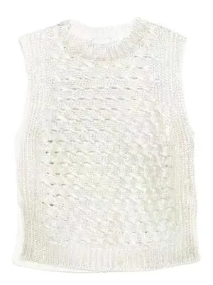 Peserico Crew-neck Vest - White