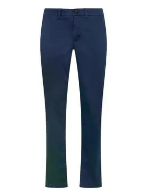 MOORER Welt-pockets Trousers - Blue