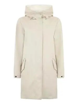 MOORER Hooded Parka Coat - Neutrals