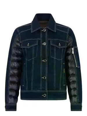 MOORER Padded Bomber Jacket - Blue