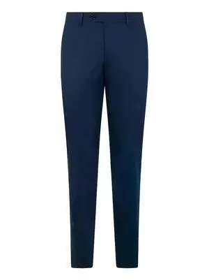 MOORER Button Trousers - Blue