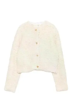FRAME The Shag Buttoned Cardigan - Neutrals