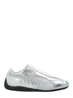 PUMA Speedcat Panelled Leather Sneakers - Silver