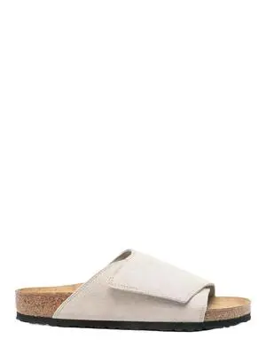 BIRKENSTOCK Solana Suede Leather Sandals Neutrals