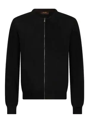 MOORER Ribbed Cashmere Sweater - Black
