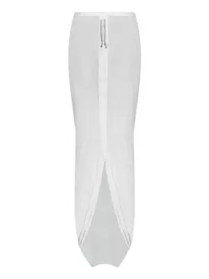 Rick Owens Drawstring Slit Skirt - White
