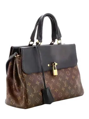 LOUIS VUITTON Venus Handbag Monogram Canvas And Leather Satchel - Black