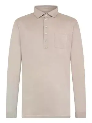 MOORER Pocket Polo Shirt - Neutrals