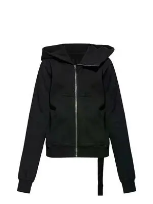 Rick Owens Cotton Zip Hoodie - Black