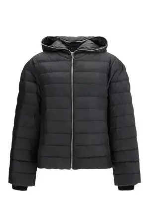 MONCLER + RICK OWENS Hooded Zip-up Quilted Jacket - Black