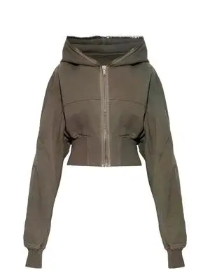 Rick Owens Zip Hooded Jacket - Brown