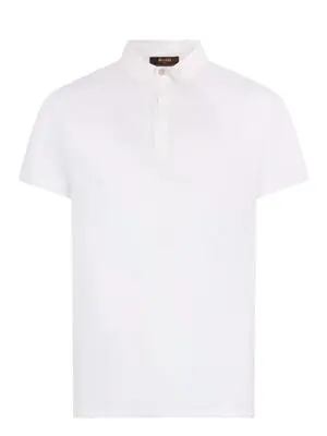 MOORER Short-sleeve Polo Shirt - White