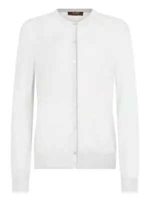 MOORER Button Cardigan - White