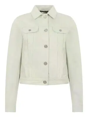 MOORER Elle Denim Jacket - White