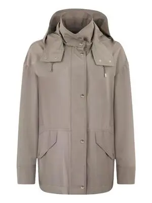 MOORER Hooded Parka - Neutrals