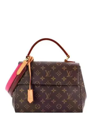 LOUIS VUITTON Cluny Bb Top Handle Monogram Satchel - Brown