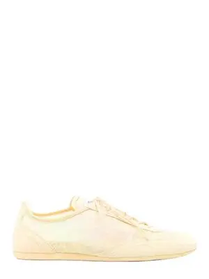 JIMMY CHOO Sunnyf Lace-overlay Low Trainer - Yellow