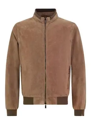MOORER Zip Jacket - Brown