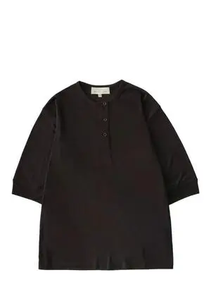 Studio Nicholson Grandad-collar Top - Black