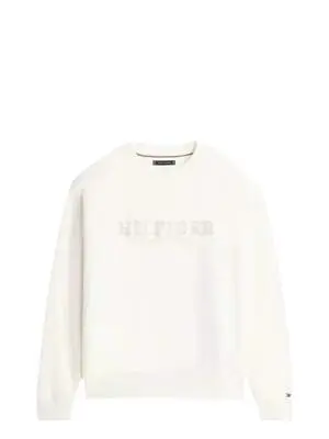 Tommy Hilfiger Embroidered Logo Sweatshirt - White