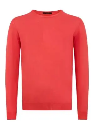 MOORER Orvieto Crew-neck Sweater - Red